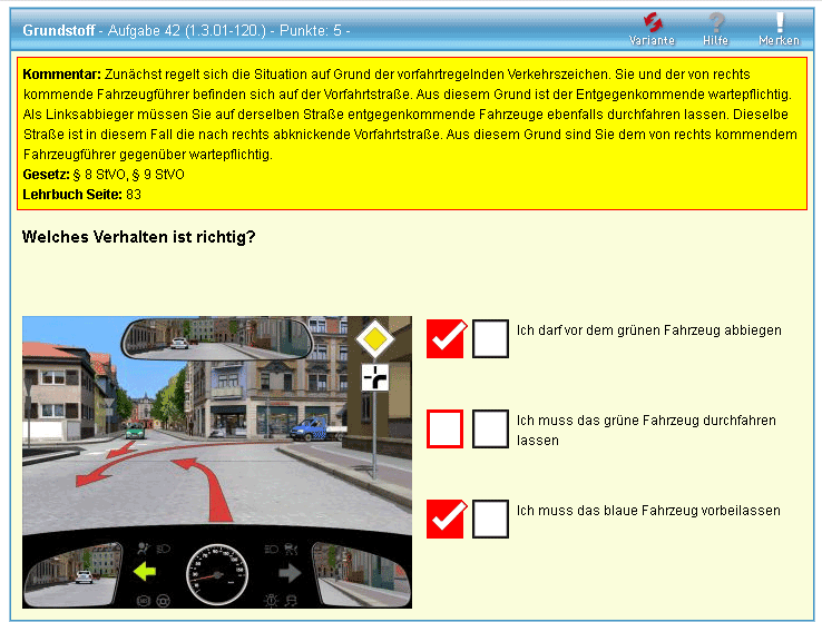 Fahrschule Forum • Thema anzeigen - Abknickende Vorfahrt